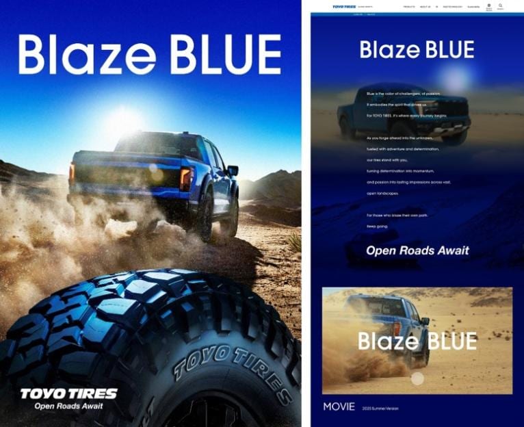 Unveiling a New Corporate Film, “Blaze BLUE” - Press Release - TOYO TIRES GLOBAL WEBSITE